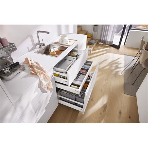 Szuflada BLUM Tandembox Antaro TIP ON Blumotion 270 mm niska H 84 Biała