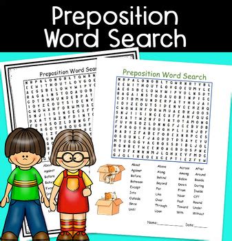 Preposition Word Search Worksheet By LailaBee TPT