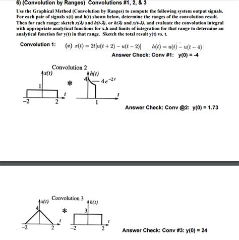 solved 5 use the convolution integral to compute the