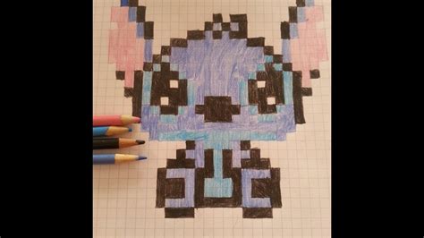 Pixel Art Disney Characters Stich