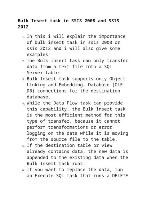 DOCX Ssis Bulk Task DOKUMEN TIPS
