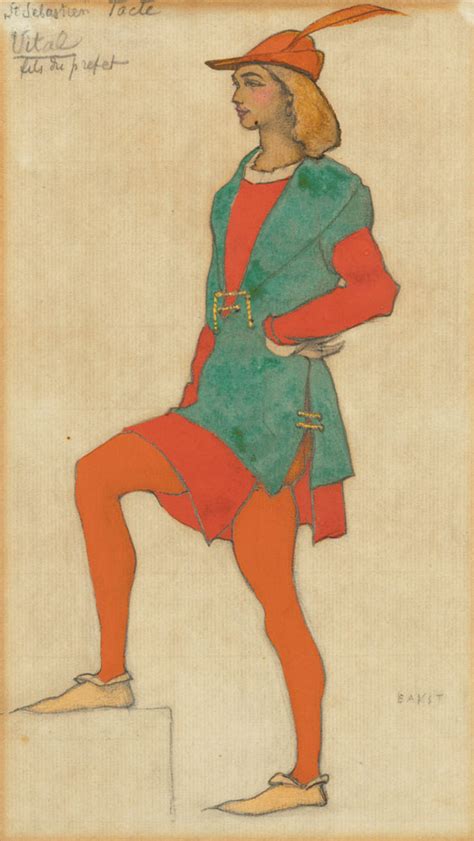 Léon Bakst Costume design for Le Martyre de Saint Sébastien Vital