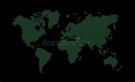 Dotted World Map Vector Illustration Stock Vector Illustration Of