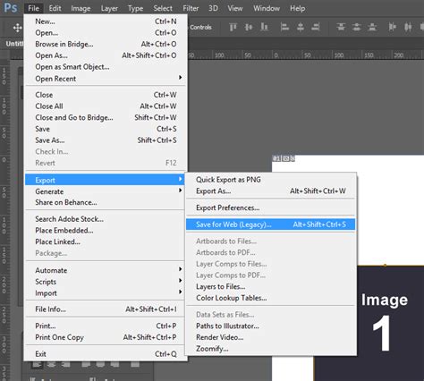how to export images in photoshop step by step tutorial