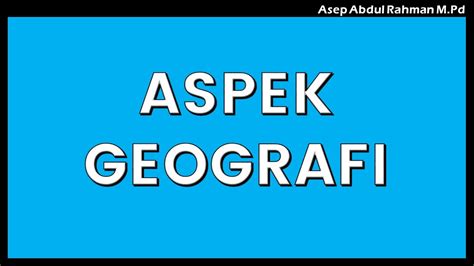 Detail Contoh Aspek Sosial Geografi Koleksi Nomer 56