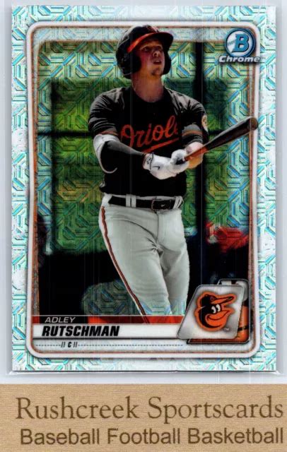 2020 BOWMAN BCP 50 Adley Rutschman Orioles Chrome Prospects réfracteur