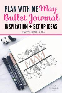 PLAN WITH ME MAY 2019 BULLET JOURNAL SET UP Vial Designs