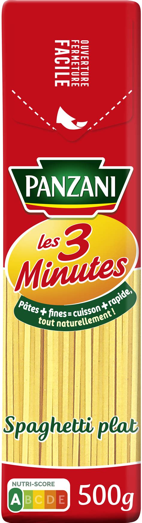 Panzani Spaghetti Plat Cuisson Rapide 500g 500 G