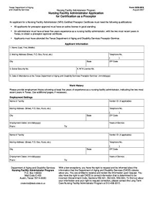 Fillable Online Dads State Tx DADS Or HHSC Form The Texas Department