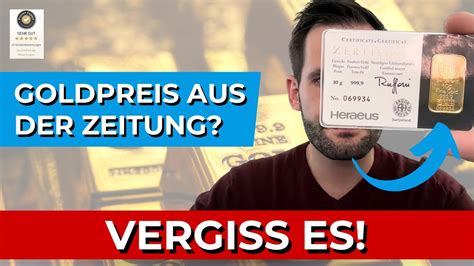 Warum Du Echtes Gold Und Silber Nicht Zum Spotpreis London Fixing Aus