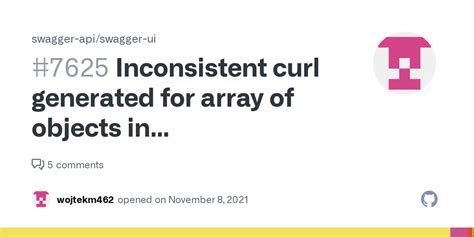 Inconsistent Curl Generated For Array Of Objects In Multipart Form Data