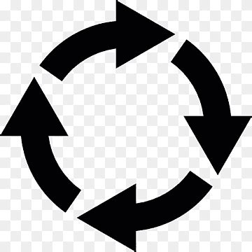 Black Circling Arrows Clockwise Arrow Rotation Circle Rotate Text