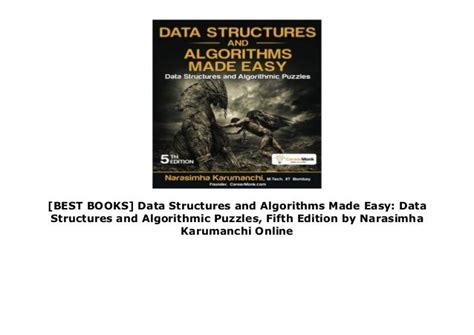 [best books] data structures and algorithms made easy data structures and algorithmic puzzles