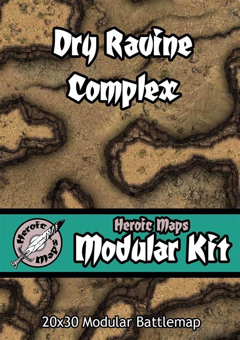 Heroic Maps Modular Kit Dry Ravine Complex Heroic Maps Caverns