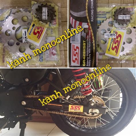 Jual Gear SSS Set 428 KAWASAKI W175 Size 13T 15T 31T 45T SSS