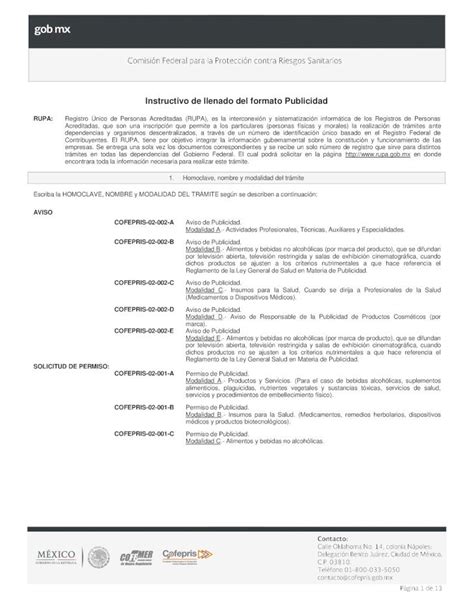 PDF Instructivo De Llenado Del Formato Publicidadcecymadero Wp