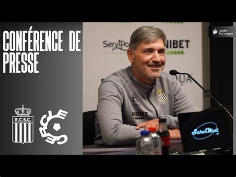 La conférence de presse avant KAA La Gantoise Sporting de Charleroi