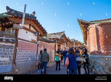 Séoul Corée 23 mars les touristes prenaient des photos de la