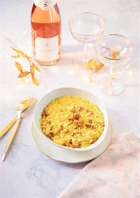 Risotto Aux Girolles Et Au Safran Recette Italienne