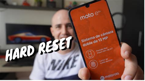 MOTO E6S Cómo Hacer Hard Reset en tu MÓVIL Borrado Restaurar