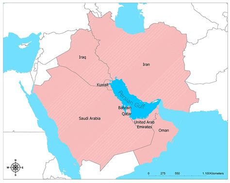 Political Map Of Persian Gulf Nations Online Project 56 OFF