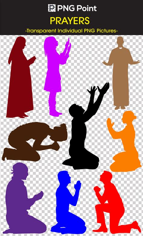 Pray Hands Clipart Hands Vector Silhouette SVG Cut File Vectorency