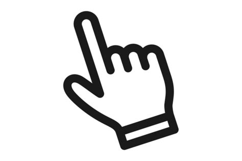 Click Here Cursor Hand Pointer Finger Graphic By Ladadikart