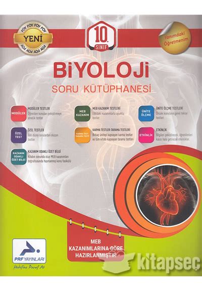 10 Sınıf Biyoloji Soru Kütüphanesi Prf Paraf Yayınları Kampanyalı
