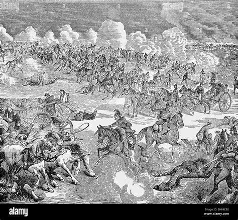 Un illustrazione del tardo XIX secolo della Battaglia di Königgrätz