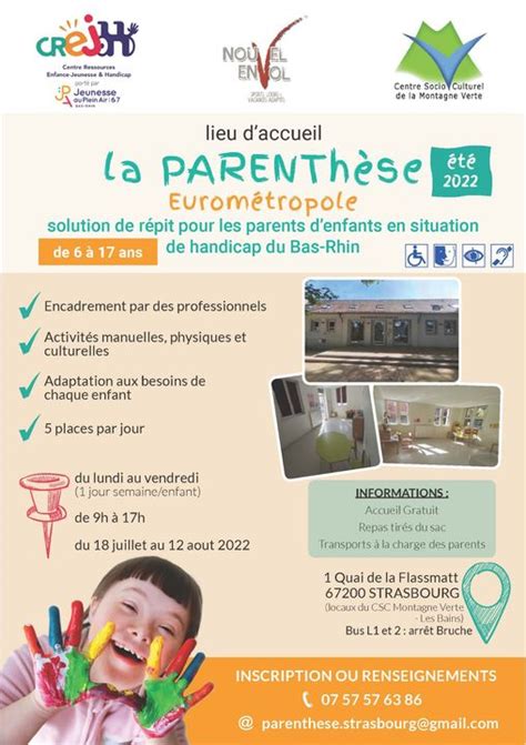 CRA Alsace Solution de répit pour parents d enfants en situation de