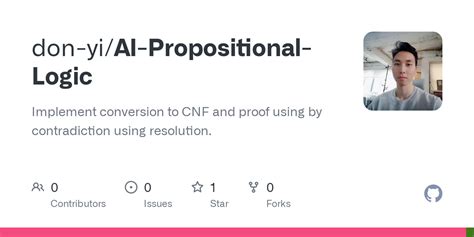 github don yi ai propositional logic implement conversion to cnf and proof using by
