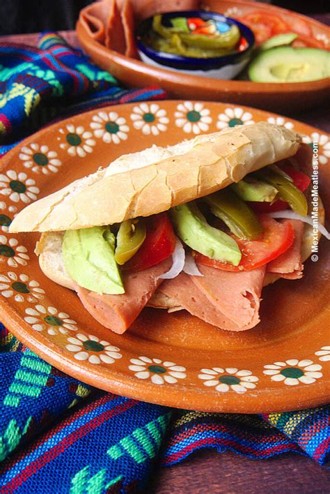 Mexican Torta With Ham