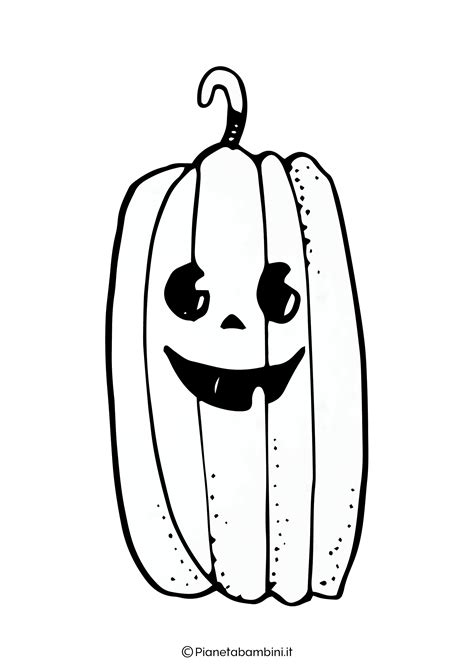 60 Disegni Di Zucche Di Halloween Da Colorare PianetaBambini It