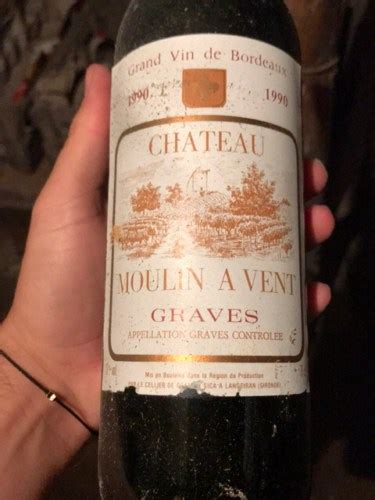 1990 Château des Moulins a Vent Graves Rouge Vivino US