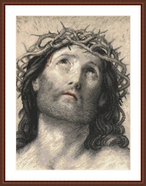 Wzór do haftu drukowany Jezus Chrystus wg Guido Reni Coricamo
