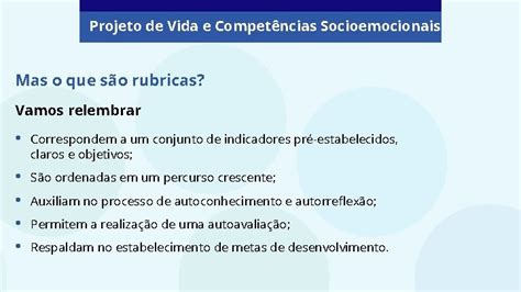 Projeto De Vida E Competncias Socioemocionais Misso Permanente