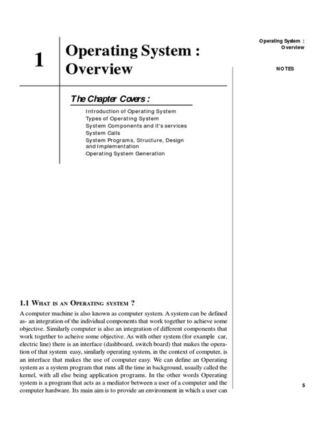 operating system pdf operating system computer program