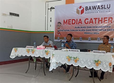 Bawaslu Nagekeo Gandeng Jurnalis Sosialisasi Dapil Dan Kursi Legislatif