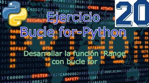 Funci N Range Con Bucles For Python Bucle For Youtube