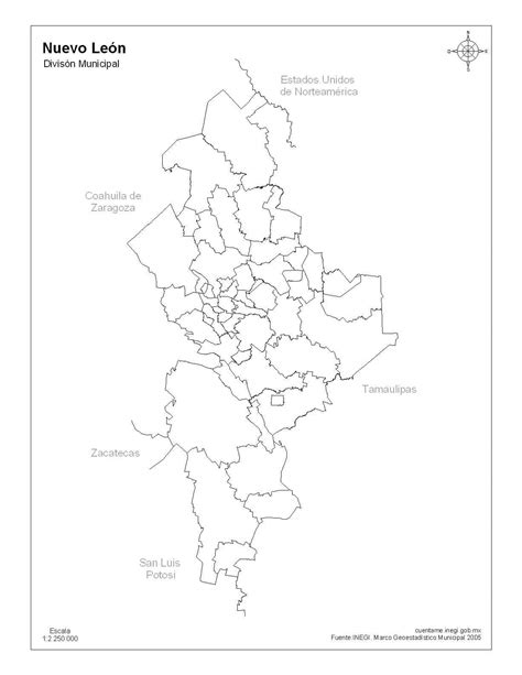 Mapa De R Os De Nuevo Le N Mapas De M Xico Para Descargar