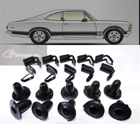 Kit Grampos Para Forro De Porta Opala P Caravan