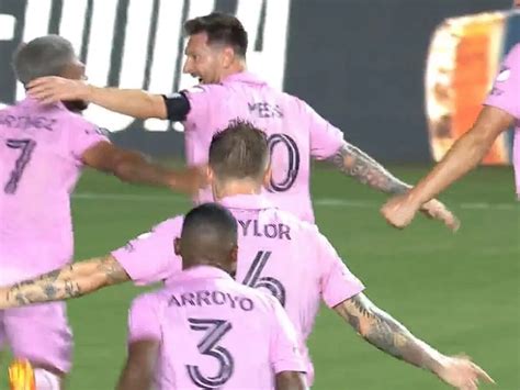 Lionel Messi debutó en el Inter Miami y metió su primer gol en la MLS