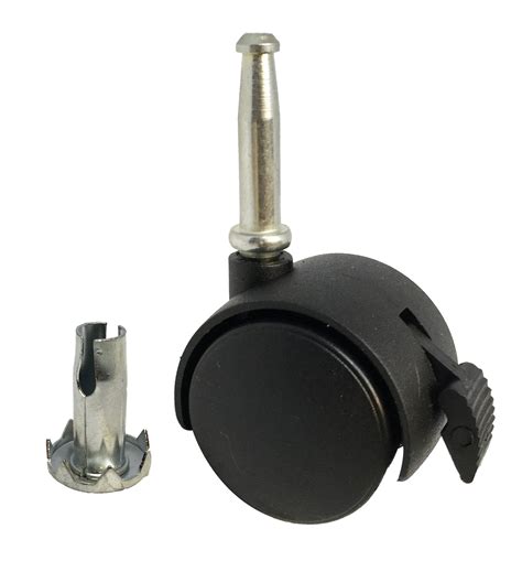 40mm Furniture Swivel Castor With Brake 40kg Capacity Polypropylene