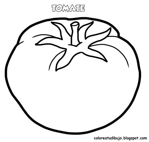 Tomate Grande Para Colorear Colorea Tus Dibujos