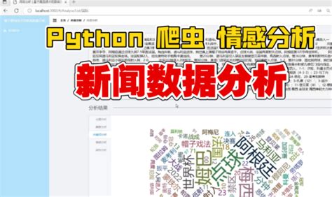 python新闻数据分析 爬虫 可视化 情感分析 django框架 vue框架 朴素贝叶斯算法 py 爬虫 还有情感词典和朴素贝叶斯的情感分析 csdn博客