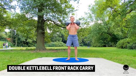 Double Kettlebell Front Rack Carry Strongflow Youtube