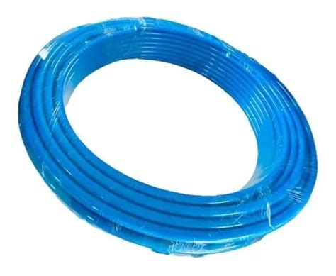 100m Mangueira Pneumática Flexível Ø 6mm Tubo Tpu Pu Azul