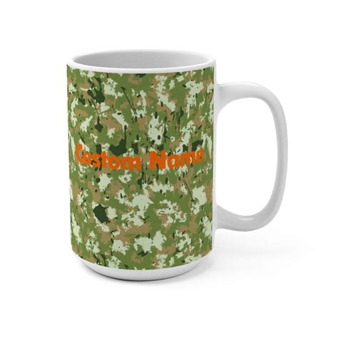 Custom Camo Coffee Mug Add Your Personalized Text To Our Etsy
