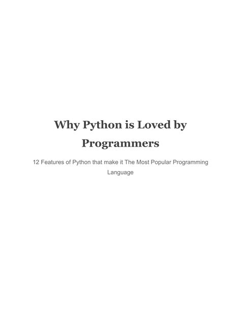 ppt features of python powerpoint presentation free download id 12812984