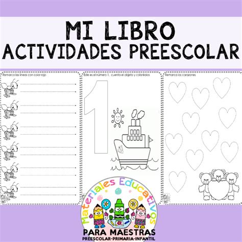 Mi Libro De Actividades De Preescolar Materiales Educativos Para Maestras